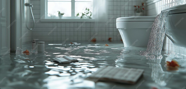 A step-by-step guide to Dealing with a Flooded Bathroom